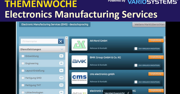 Die große Marktübersicht "EMS" - EMS - Elektroniknet