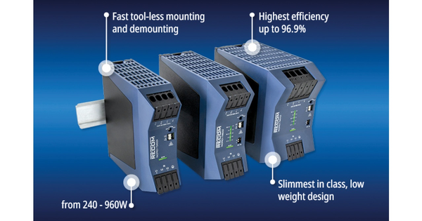 Recom Power nimmt den DIN-Schienen-Markt ins Visier - Power - Elektroniknet
